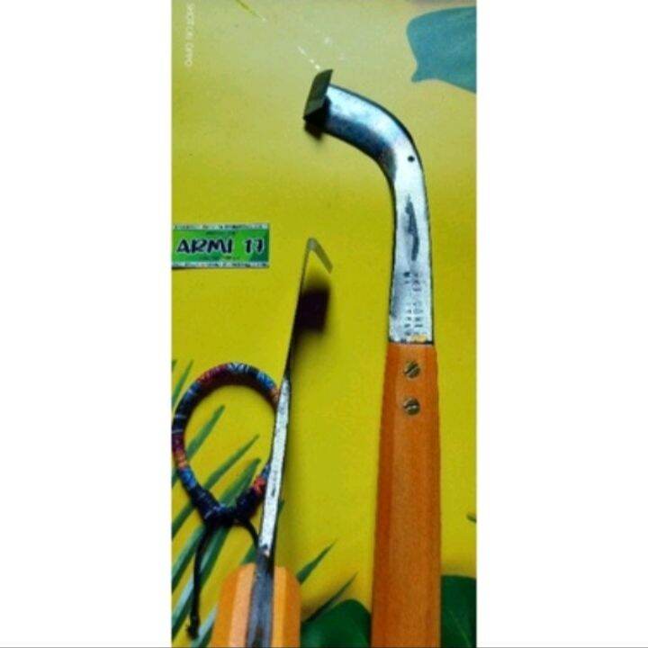 PISAU SADAP KARET, PAHAT GETAH BAJA PER ASLI GAGANG KAYU | Lazada Indonesia