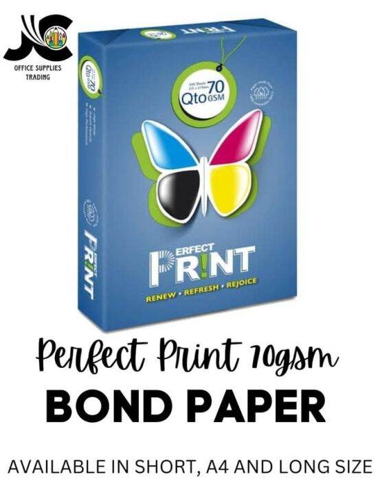 perfect print sub.20 70gsm. short A4 long | Lazada PH