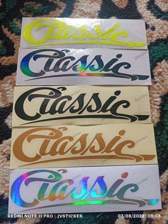 sticker tulisan classic cutting sticker telaris viral | Lazada Indonesia
