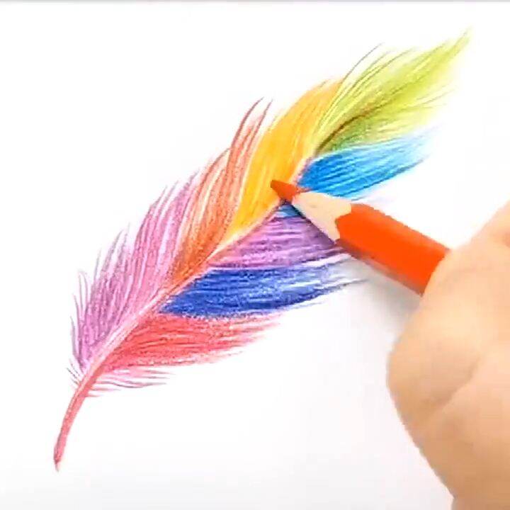 12pcs Color Boxed Colored Pencils Children Drawing Pens Colouring ...