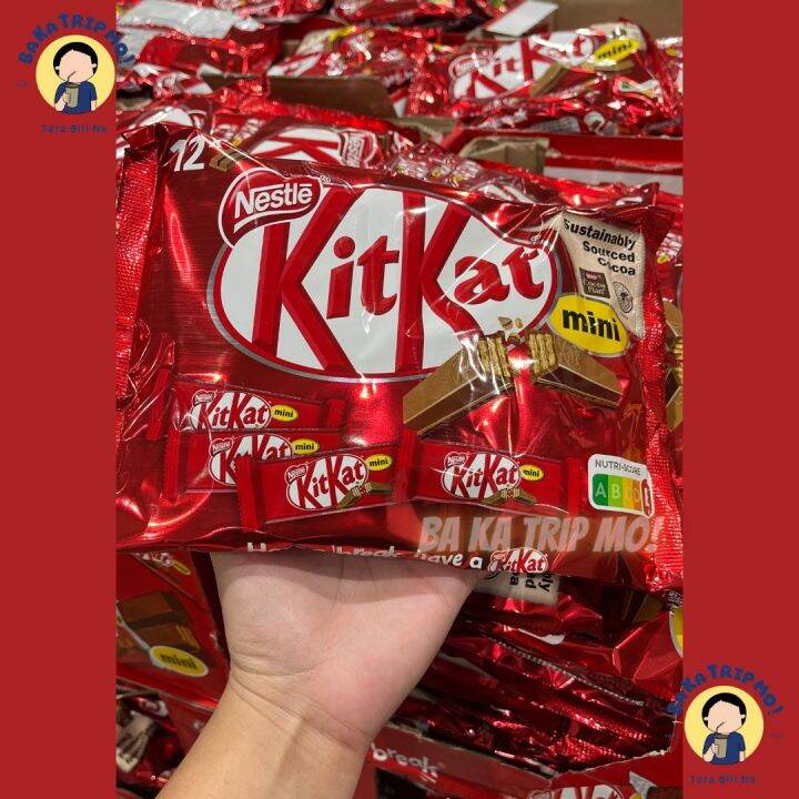 Nestle KitKat Mini Chocolate (16.7g x 12pcs) KitKat Choco Wafer ...