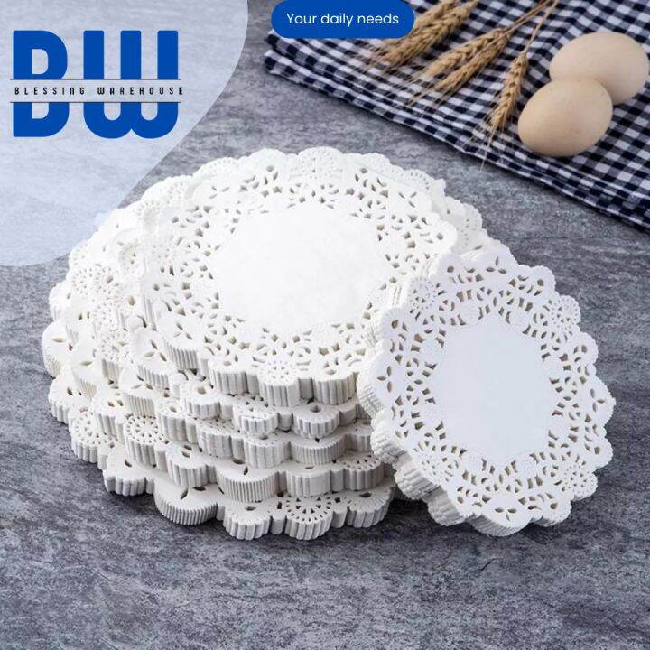 Kertas Bulat Renda Motif isi 100 pcs Doilies Doyleys Dollies Doiles ...