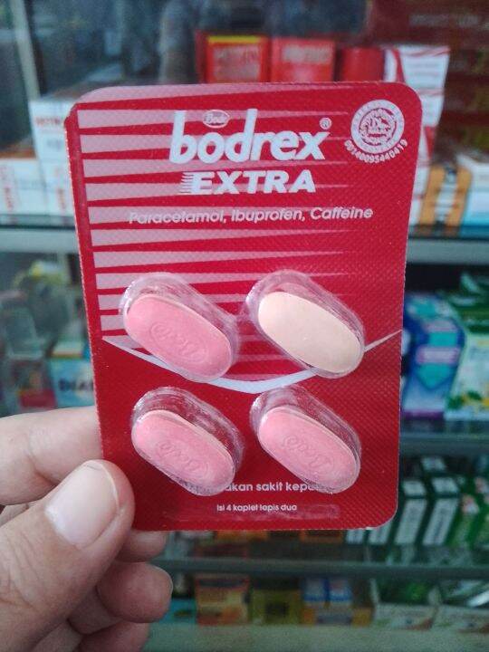 bodrex extra 1 strip isi 4 tablet | Lazada Indonesia