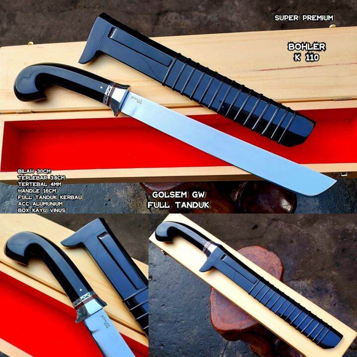 Golok Sembelih Bohler K110 Full Tanduk Premium Quality | Lazada Indonesia