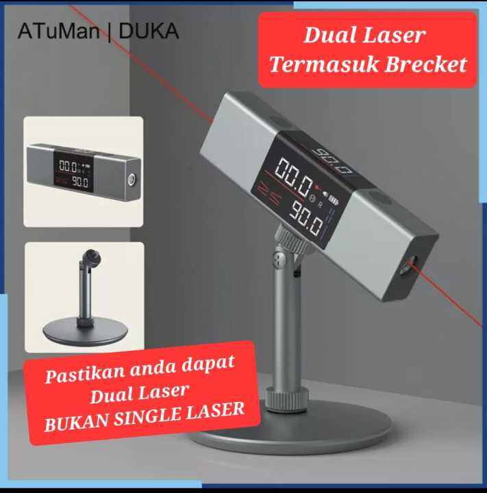 Alat Pengukur Kemiringan Sudut Dual Laser Atuman LI1 Line Projector ...