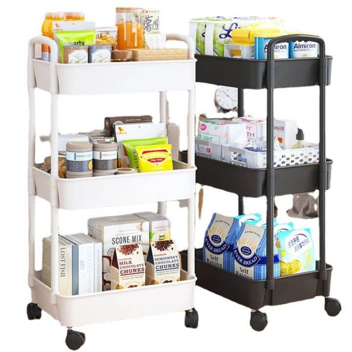 Bossku 3 Tier Trolley Storage Trolley Trolly Rack Troli Barang Rak ...