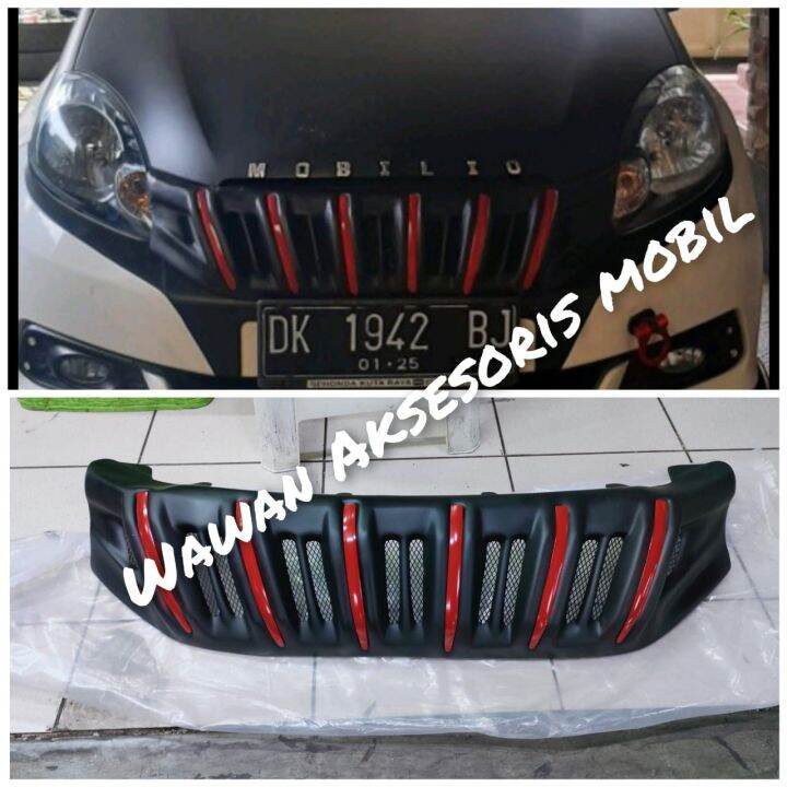 Grill mobilio tipe E dan S 2014-2017 Apollo Lis merah | Lazada Indonesia
