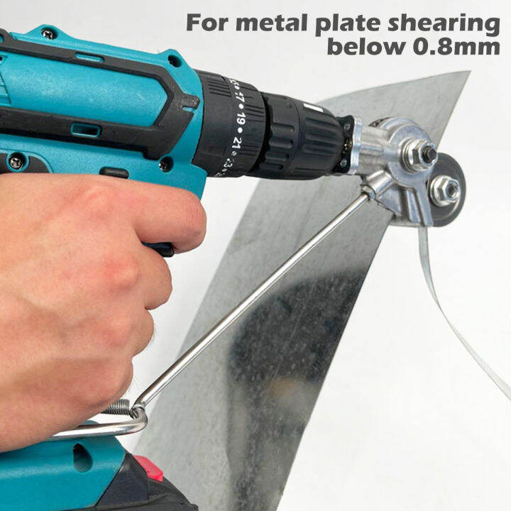 Electric Drill Plate Cutter Double Headed Metal Sheet Cutter Tool Sharp ...