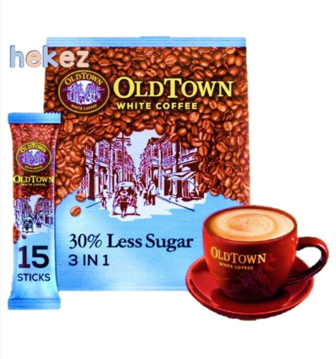 OLDTOWN White Coffee Less Sugar (15 Sachets) | Lazada Indonesia