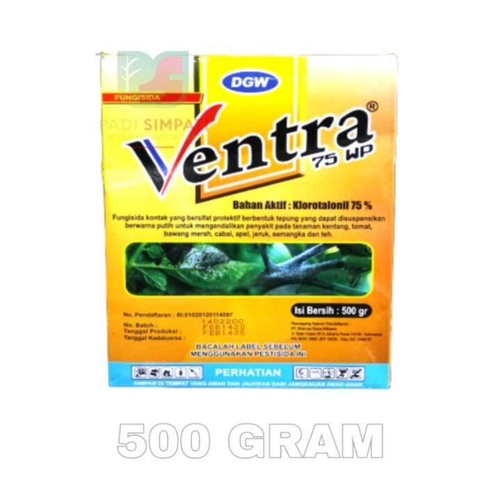 VENTRA 75WP 500 GRAM/fungisida kontak/untuk mengendalikan penyakit pada ...