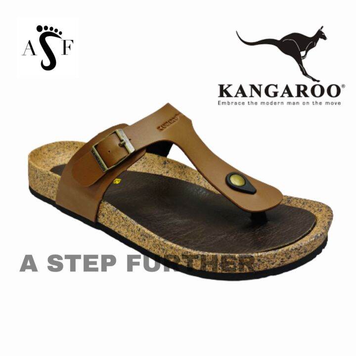 💯ORIGINAL( NEW) KANGAROO PU LEATHER ( harga murah ) Sandal Men Casual ...