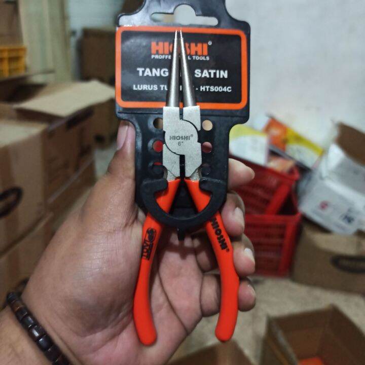 Tang SPI Satin Lurus Tutup 6" Hioshi Original Murah Terjangkau | Lazada ...