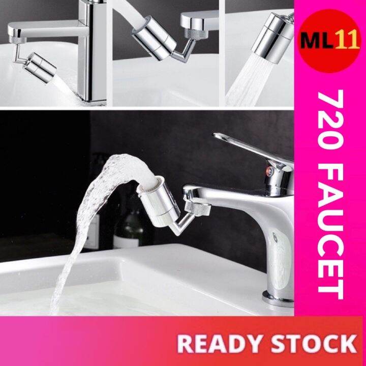 Universal Splash Filter Faucet 720° Rotate Water Outlet Faucet