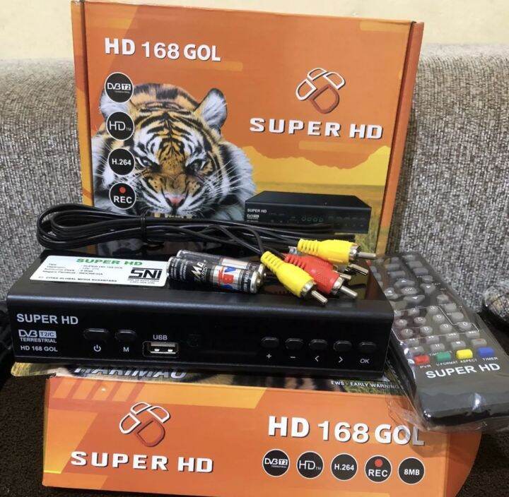 SUPER HD HARIMAU 168 / Set Top Box SUPERHD / Siaran Digital TV Box / Settopbox antena | Lazada ...