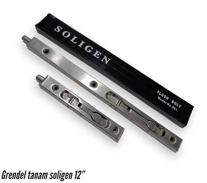 Grendel pintu tanam stainless 6+12" soligen grendel anam | Lazada Indonesia