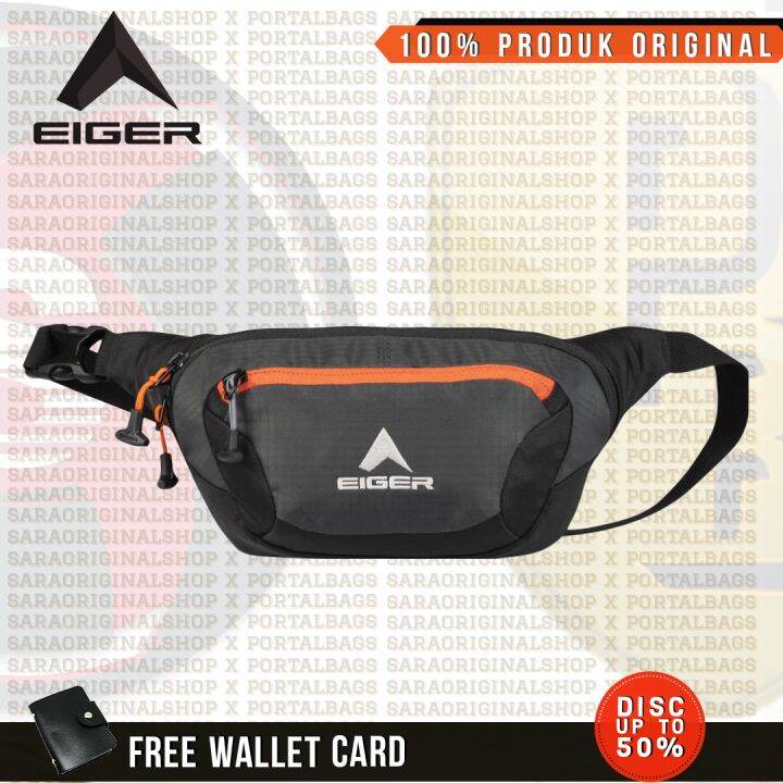 Eiger Waist Bag Medium 3A Tas Waist Bag Original | Lazada Indonesia