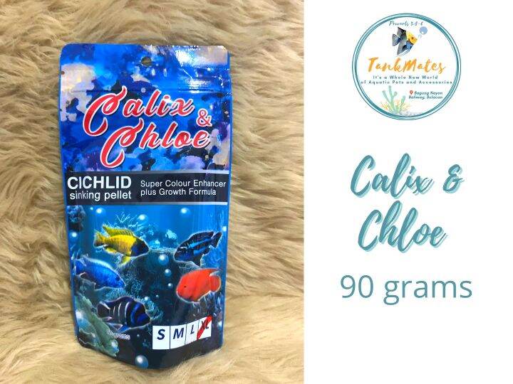 Calix and Chloe Cichlid Sinking Pellet 90grams | Lazada PH