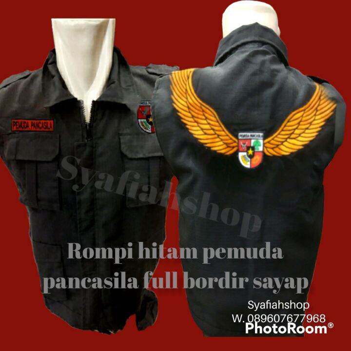 rompi hitam pemuda pancasila full bordir sayap ⭐⭐⭐⭐⭐ | Lazada Indonesia rompi hitam pemuda pancasila full bordir sayap ⭐⭐⭐⭐⭐ | Lazada Indonesia