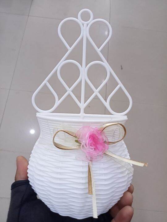 vas bunga dinding motif rotan harga satuan | Lazada Indonesia