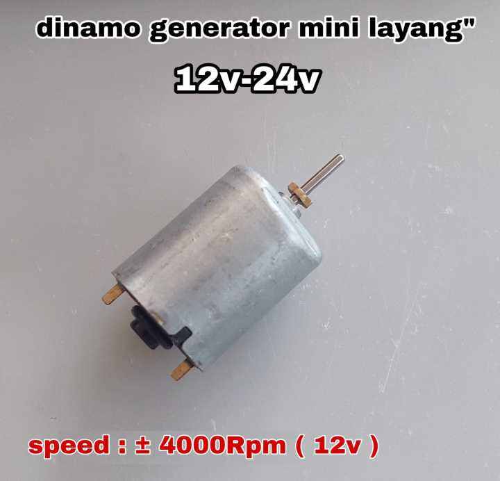 dinamo generator mini layang layang motor dc 12v-24v 4000Rpm | Lazada Indonesia