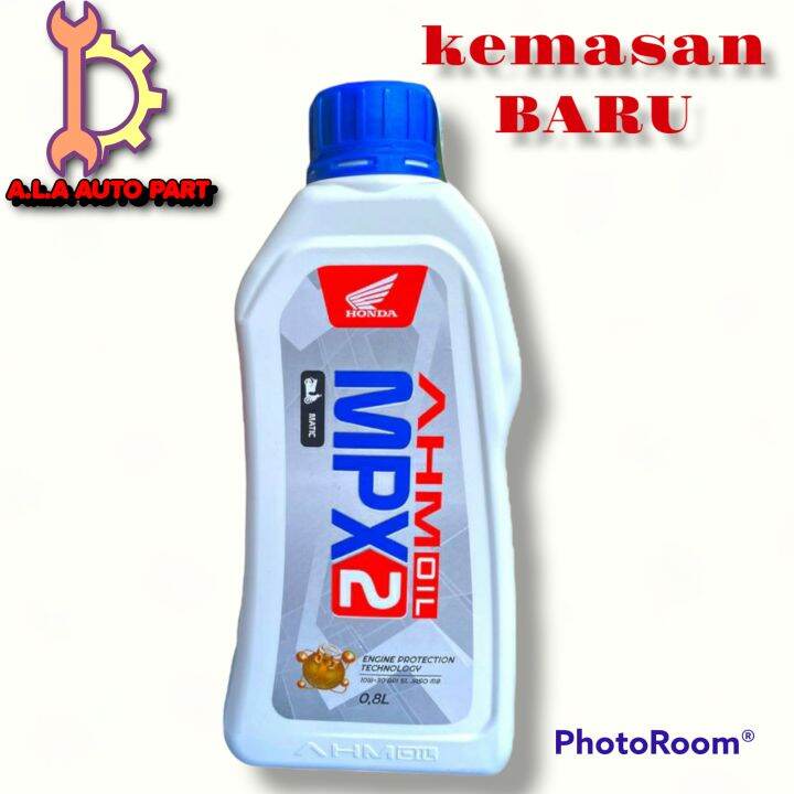 OLI MATIC HONDA AHM OIL MPX2 SAE 10W-30 API SL ISI 800 ml | Lazada ...