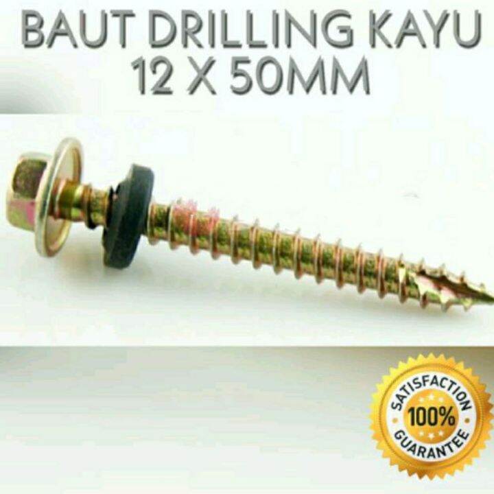 Baut Baja Ringan #12x50 Baud Roofing Kayu Panjang 5Cm | Lazada Indonesia