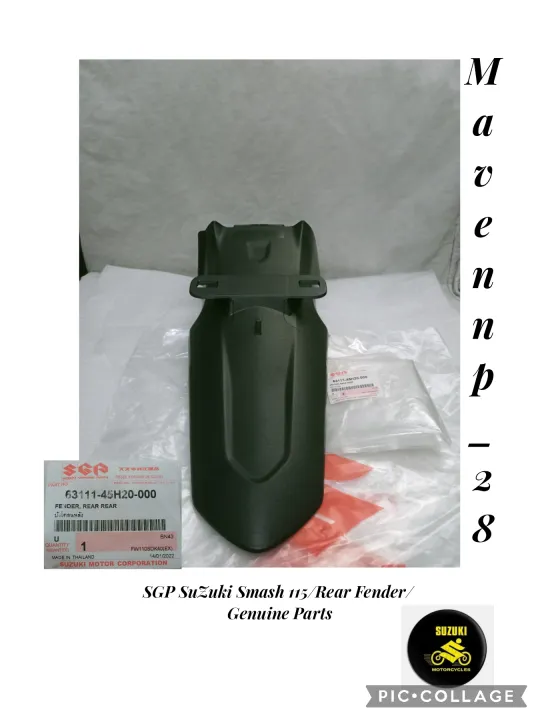SGP Suzuki Smash 115 Rear Fender/Tapaludo / Genuine Parts/ 💯 Original ...