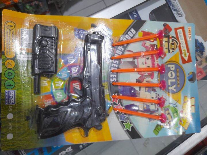 MAINAN ANAK PISTOL PISTOLAN SET 6 PRLURU KARET | Lazada Indonesia