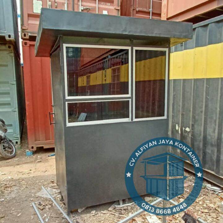 Pos jaga minimalis ukuran 150x100x210 unit model kaca full | Lazada ...