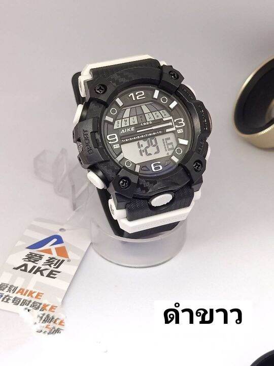นาฬิกาแบรนด์ AIKE งานแท้ นาฬิกาสไตล์ Sport ระบบดิจิตอล จับเวลาได้ มีไฟ ...