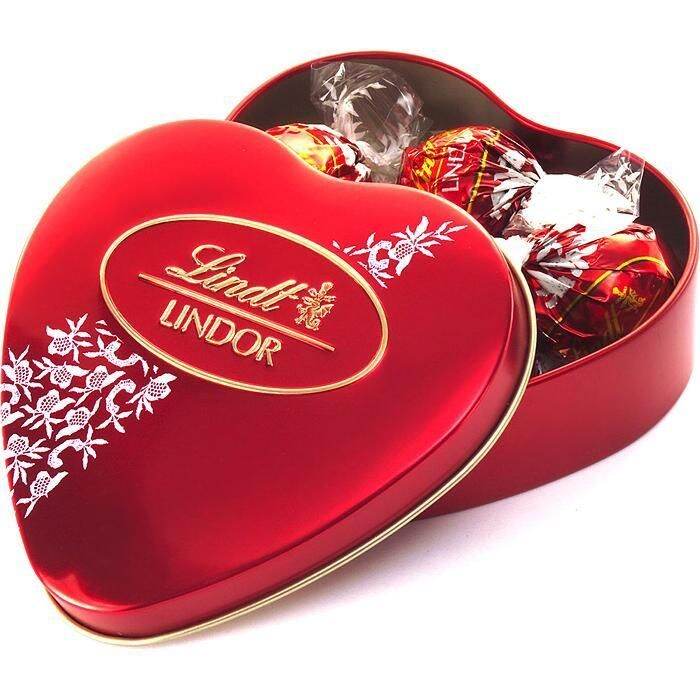 Lindt Lindor Heart Tin Swiss Milk Chocolate 96g | Lazada PH