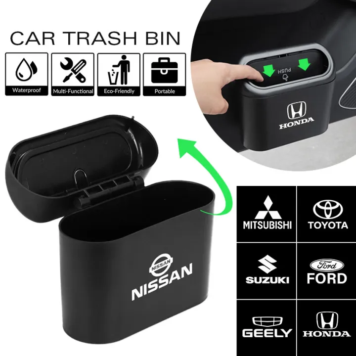 Universal Car Trash Bin Hanging Vehicle Garbage Dust Case Storage Box ...