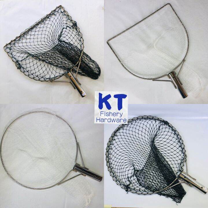 Sauk Stainless Steel PE / Mono Fishing Landing Net ikan/sotong scoop ...