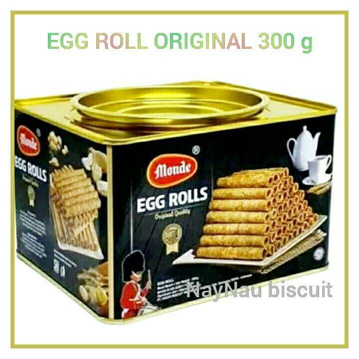 MONDE EGG ROLL ORIGINAL 300 gram - kue semprong rasa original | Lazada ...