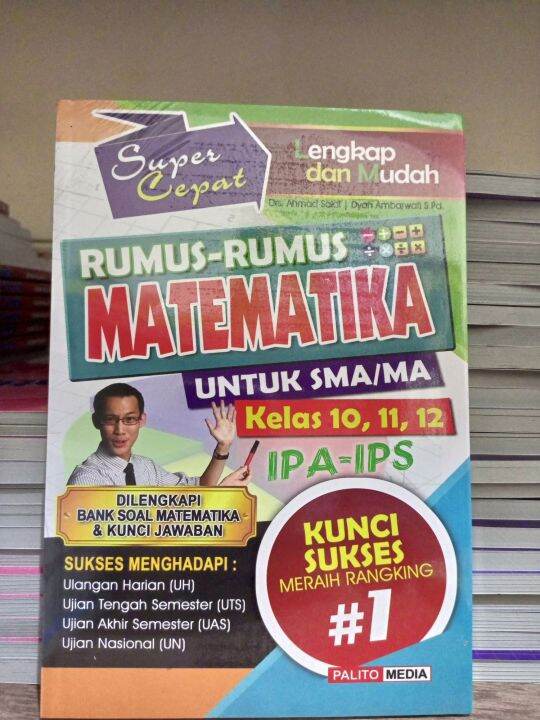 Rumus Rumus Matematika Untuk SMA/MA Kelas 10,11,12 | Lazada Indonesia