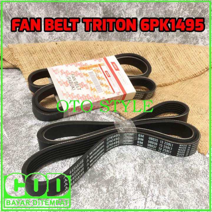 TALI KIPAS TRITON 6PK1495- FAN BELT TRITON - VAN BELT - V BELT TRITON | Lazada Indonesia