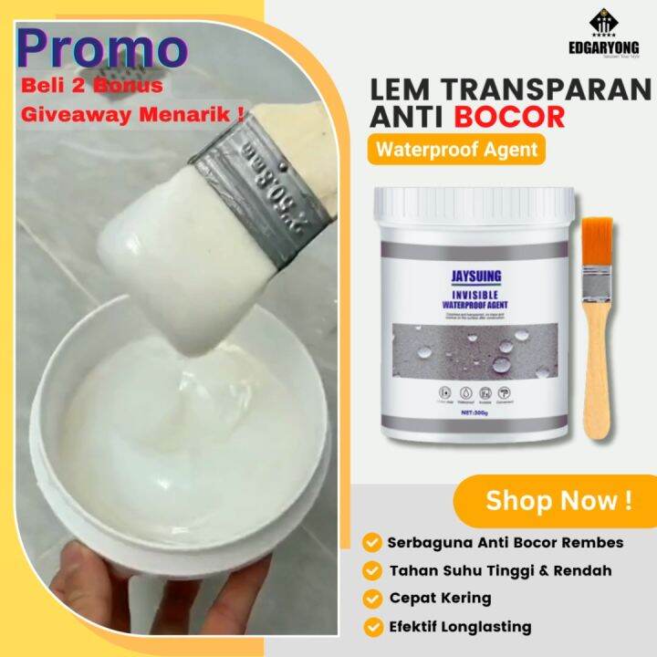 Lem Bening Transparan Serbaguna Anti Bocor Super Kuat Original Lem ...