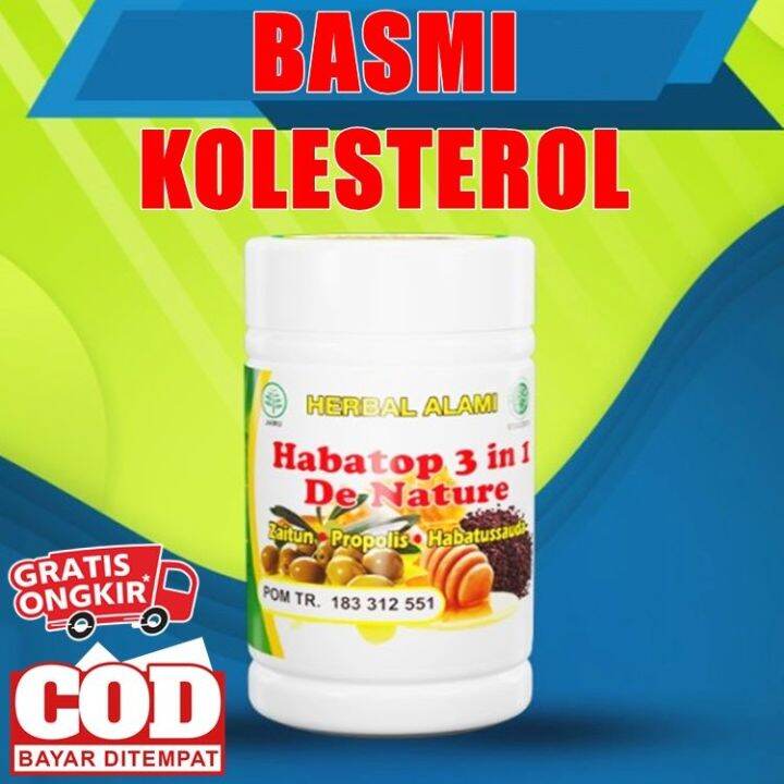 Obat Habatop 3 IN 1, Obat Kolesterol dalam Darah, Menambah Daya Tahan ...