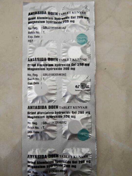 antasida doen( obat mual, muntah, nyeri lambung, kelbihan asam lambung ...