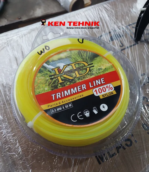 Tali Senar Potong Rumput 50 Meter KD Trimmer Line | Lazada Indonesia