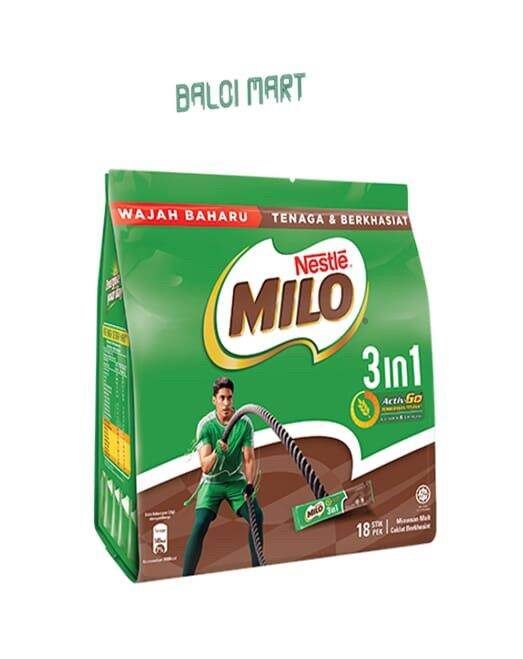 Nestle Milo 3in1 Activ-Go 33g x 18 sticks | Lazada