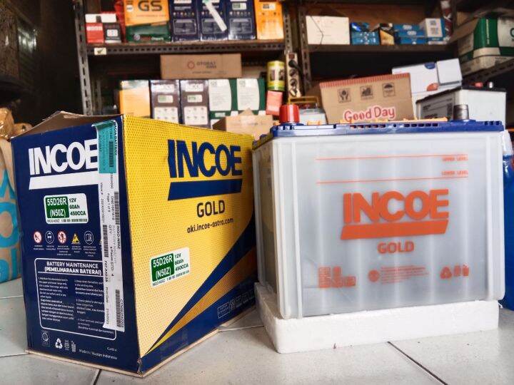 INCOE GOLD N50Z. 12V 60Ah. AKI MOBIL KIJANG. TRUCK. COLT DISEL ...