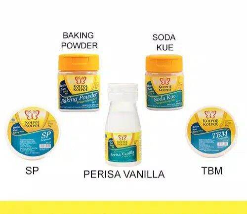 bahan kue vanilla sp tbm soda kue baking powder pengembang | Lazada ...