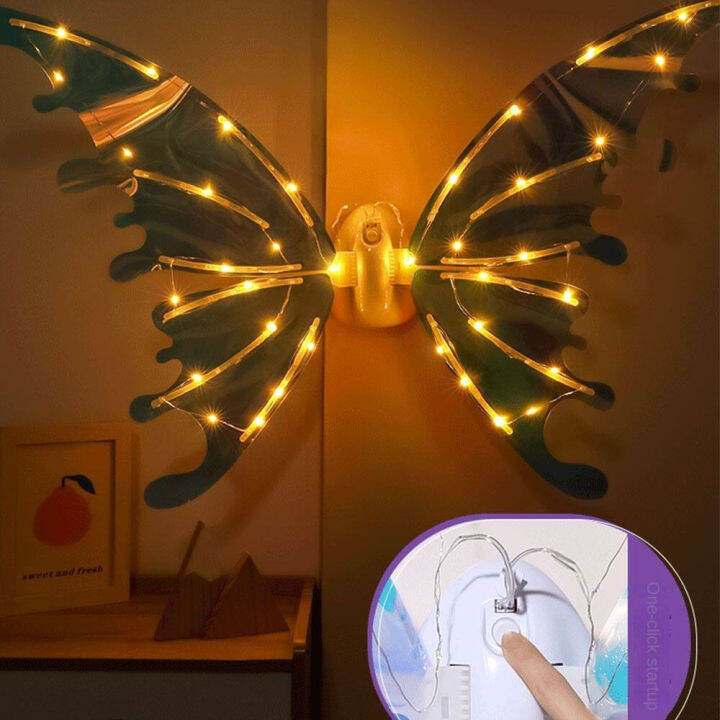 Sayap peri, LED sayap peri anak-anak sayap peri menyala sayap kupu-kupu ...