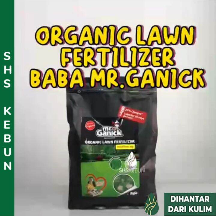 Baba Mr Ganick Organic Lawn Fertilizer Lawn Grass Baja Organik Rumput Hijau 草坪肥料 SHS Kebun | Lazada
