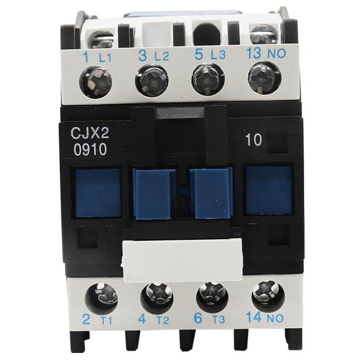 CJX2-0910 AC Contactor 9A Din Rail Magnetic Contactor 220V 380V Coil Voltage 50/60HZ Contactors ...