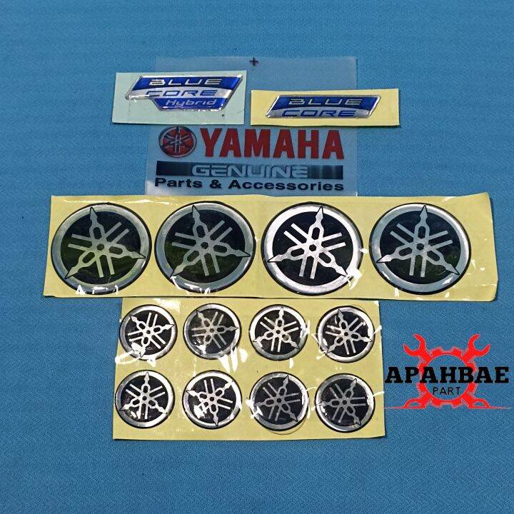 Emblem Logo Yamaha Bluecore Blue core Hybrid | Lazada Indonesia
