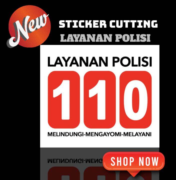 Stiker Layanan Polisi 110 | Lazada Indonesia