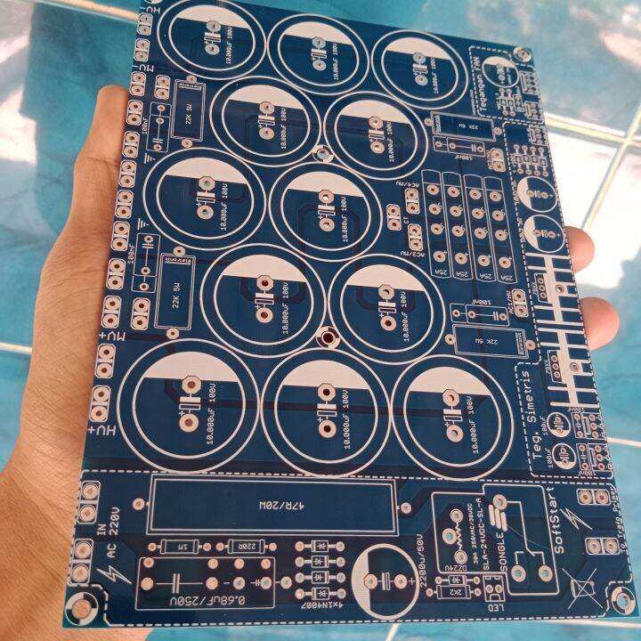 PCB PSU CLASS H ISI 12 ELKO KOMPLIT TEGANGAN SIMETRIS/SOFTSTAR/FAN ...