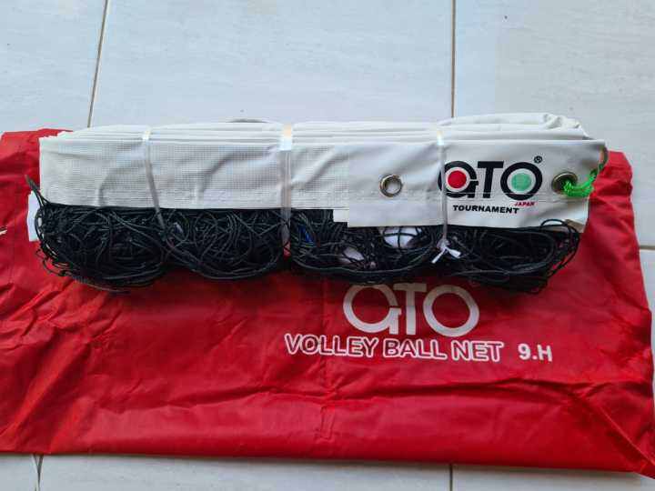 Net Voli GTO Super Tali Seling Baja Berkualitas Double Band Jaring Voli ...